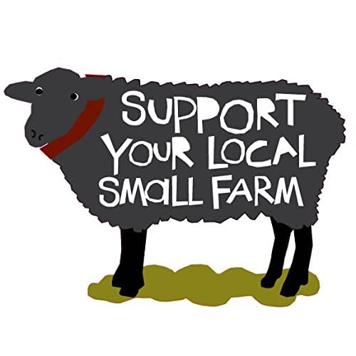 Amazon.com: Support your local Small Farm bumper sticker sheep die cut ...