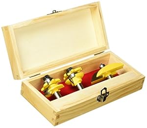 Raised Panel Cabinet Door Router Bit Set - 3 Bit Cove - 12339 ...