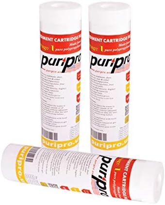 Puri Pro PP Filter Sediment Filter Cartridge Pack of 03 Pcs 0.5 Micron ...