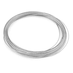 Cable flexible de acero inoxidable para izaje 7x7 1,2 mm, 10 m: Amazon.es: Bricolaje y herramientas