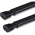 Amazon.com: 2 Pack Tension Rod Oval Spring Tension Curtain Rod ...