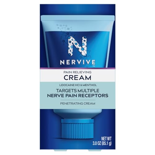 Nervive Nerve Care, Pain Relieving Cream, Max Strength Non-Greasy ...