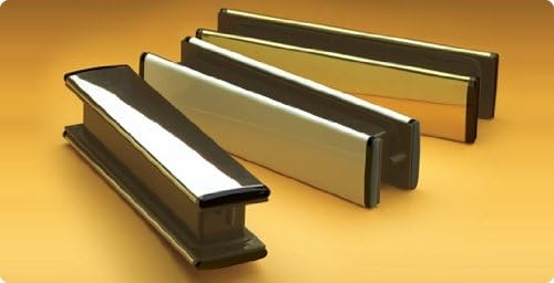 12″ CHROME Trojan Unicorn Letterbox with CHROME End Caps for UPVC Doors ...