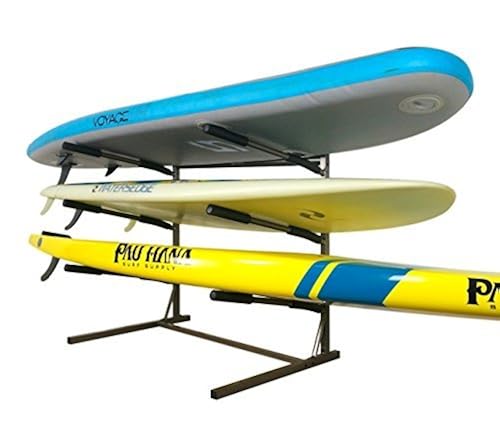 Stoneman Sports 3 Paddleboard and SUP Storage Rack and Display Stand in ...