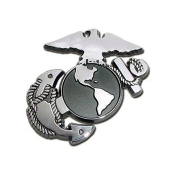 Amazon.com: US Marine Corps USMC EGA Insignia Chrome Auto Car Truck ...