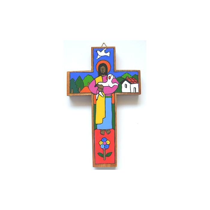 Buy Devotional Gifts UK Latin American Cross.10(25cms). Painted by Hand ...