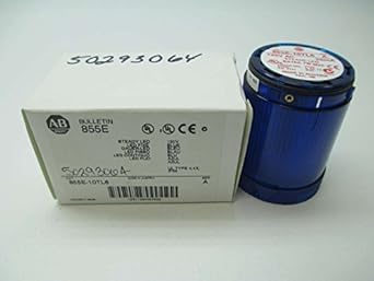 Allen Bradley 855E-10TL6 Steady LED Stack Light 120V 20mA 7Watt Blue ...