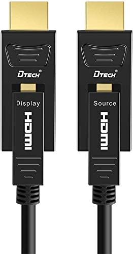 DTECH HDMI Cable 60m Fiber Optic 4K at 60Hz/ 2K at144Hz HDR 4:4:4 ...