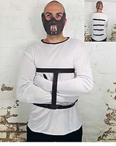 Amazon.com: Adult Hannibal Costume , inc Mouth Muzzle Mask , Strait ...
