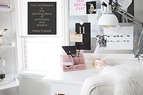 BLU MONACO Light Pink Desk Organizer - Cute and Girly Pink Desk ...