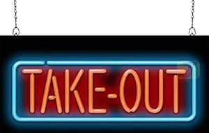 Amazon.com: Jantec Sign Group Take-Out Neon Sign: Kitchen & Dining