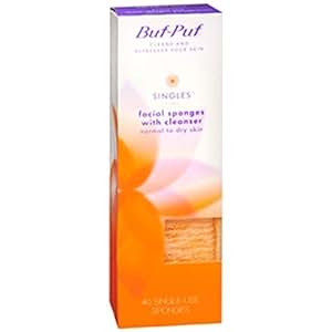 Amazon.com : BUF-PUF SINGLES(40 ct/pack) : Facial Cleansing Pads : Beauty