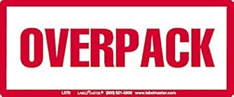 Labelmaster L370 Overpack Label, Standard (Pack of 500): Amazon.com ...