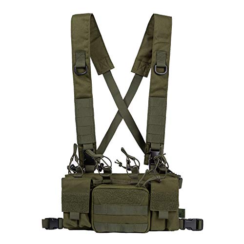 OneTigris Tactical Chest Rig with 5.56/7.62x39mm Rifle Mag Pouch ...