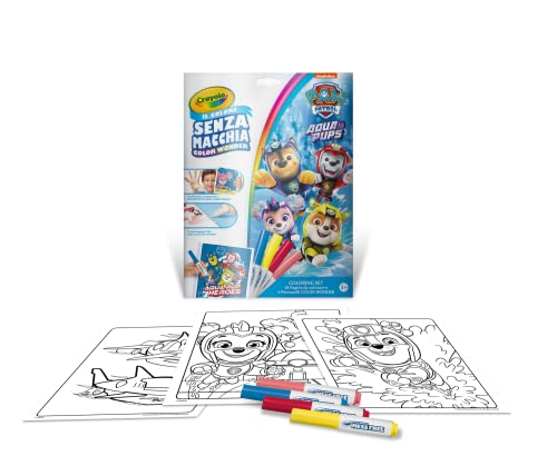 Crayola Color Wonder Paw Patrol Mighty Movie Coloring Set (20+ Pcs), 18 ...
