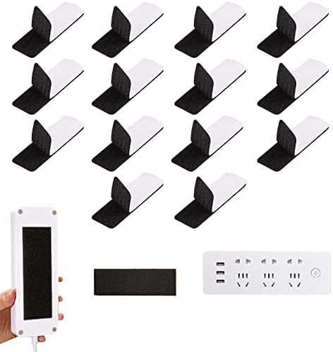 20 Pack Hook Loop Tape, 1 x 4" Strong Tape Double Sided Adhesive Sticky ...