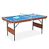 RACK Crux 55-inch Folding Billiard/Pool Table - Portable and Space ...