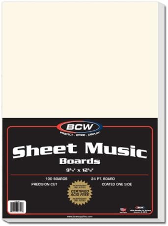 Sheet Music Backing Boards x 100 per pack – BigaMart