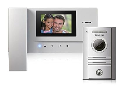 COMMAX Intercom set, 3.5" handset videophone and a modern doorbell ...