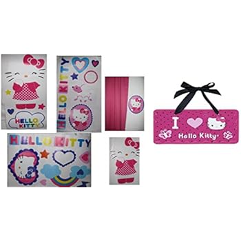 RoomMates RMK2173SCS Hello Kitty - Floral Boutique Peel and Stick Wall ...