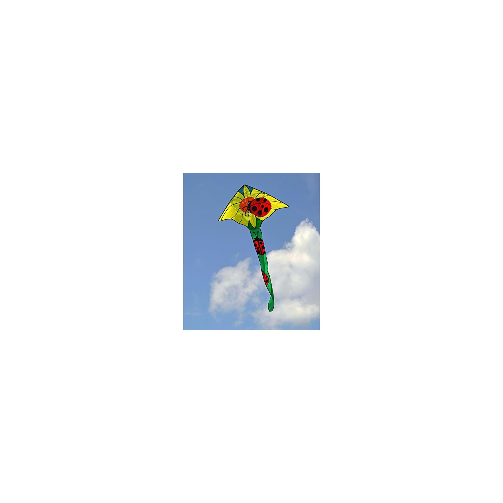 Weifang New Sky Kites Ladybug Sunflower Large Delta Kite with String ...