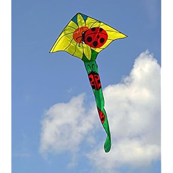 Weifang New Sky Kites Ladybug Sunflower Large Delta Kite with String ...