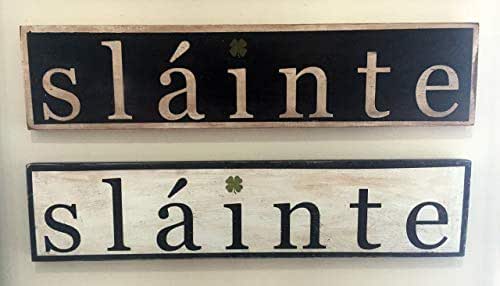 Amazon.com: Sláinte Sign - Gaelic Irish primitive vintage rustic ...