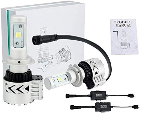 Headlights LED upgrade kit auto car 6000K 6000Lumens 12 volt 360 degree ...