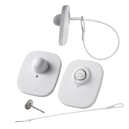 1000 Pieces 8.2Mhz Clothing Security Tags RF Frequency, White Retail ...
