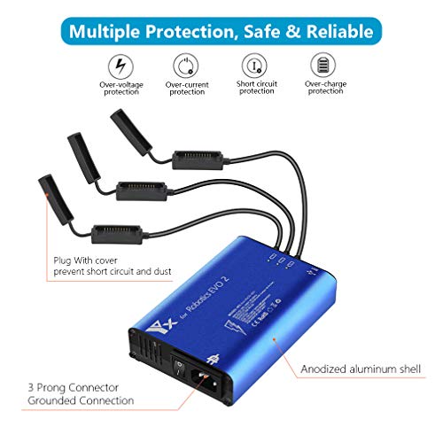 Hanatora Battery Charger for Autel Robotics EVO 2/II, EVO II Pro,EVO II ...