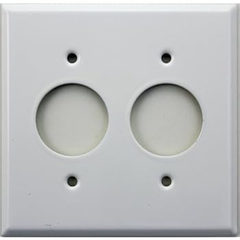 Leviton 84052-40 2-Gang Single 1.406-Inch Hole Device Receptacle ...