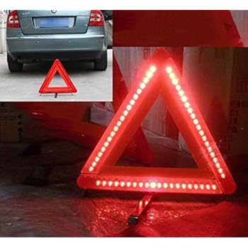 Amazon.com: Flashing Emergency Triangle - Roadside Hazard Lights - LED ...