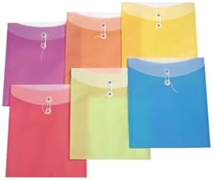 Amazon.com : Filexec Poly Envelope, Letter Size, Assorted (Pack of 6 ...