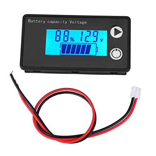 Battery Monitor LCD 12V Digital Battery Capacity Tester Lithium Battery ...