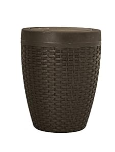 Amazon.com : 1.63-Gal Round Trash Can Color: Brown : Office Products