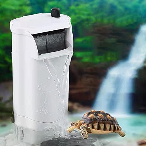 EmmaWu 80 GPH Turtle Filter Submersible Low-Level Adjustable Water Flow ...