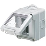 Gewiss GW20265 Tipo F Blanco caja de tomacorriente - Caja registradora ...