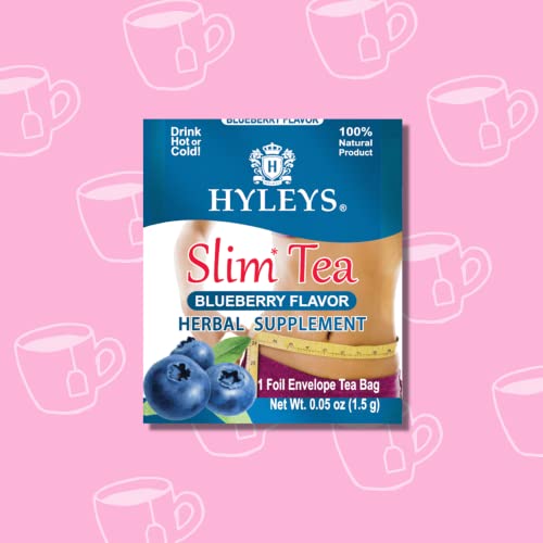 Hyleys Slim Tea Blueberry Flavor - Weight Loss Herbal Supplement ...