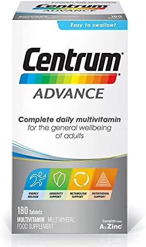 BURAM Centrum Advance Multivitamin & Mineral Tablets, 180 Tablets price ...