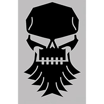 Amazon.com: BEARDED SKULL VINYL STICKER: Automotive