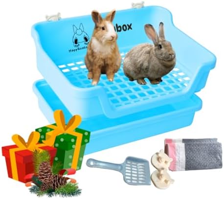 HoppScotch.bun Bumbox Rabbit Large Litter Box w/Plastic Grid Safe for ...