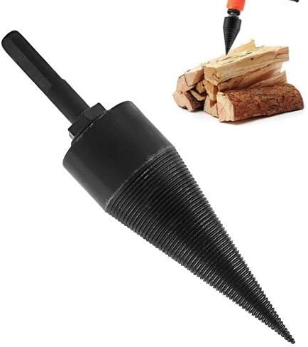 Splitting Wood Cone Drill Bit, Portable Wood Splitter Screw Cone Wood ...