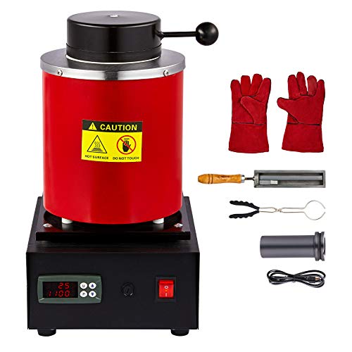 LETRA 1700W Gold Electric Gold Smelting Furnace, 2100F Digital Metal ...