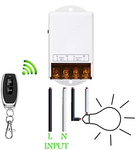 Wireless Remote Switch,110V/120V/240V /30A Relay Wireless RF Switch for ...
