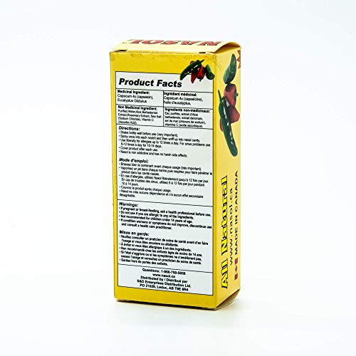 Nasol Nasal Sinus Spray 1oz/30 ml - Relief from Sinus Pressure ...