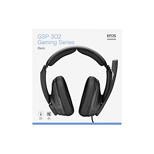 EPOS I Sennheiser GSP 302 Gaming Headset with Noise-Cancelling Mic, Flip-to-Mute, Comfortable ...