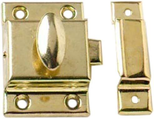 Merriway® BH01552 EB Cupboard Turn Catch, 50mm (2 inch) - Brass Plated ...