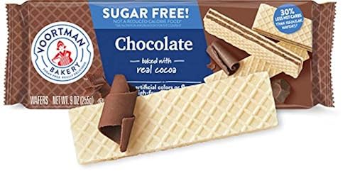 Voortman Bakery Sugar-Free Chocolate Wafers, 9 oz., Pack of 4 – Sugar ...