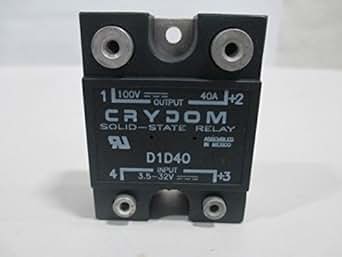 NEW CRYDOM D1D40 SOLID-STATE RELAY 3.5-32V-DC 100V-DC 40A D215056 ...