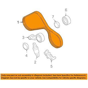 Amazon.com: Genuine BMW E90 E90N E92 E92N E93 V Ribbed belt 6PK X 1100 ...